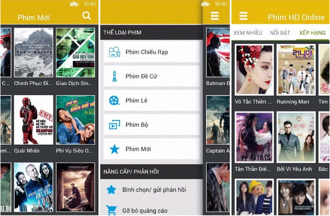 Phim HD online: Ứng dụng xem phim Online trên Windows 10 Mobile