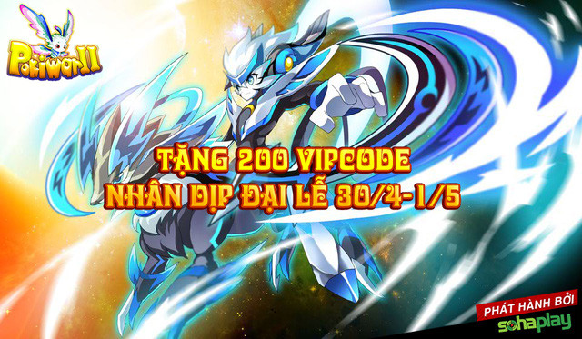 SohaPlay tặng 200 VIPCode Webgame Pokiwar