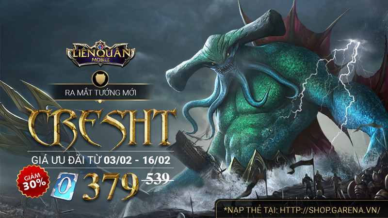 TƯỚNG CRESHT GIA NHẬP LIÊN QUÂN MOBILE CÙNG BỘ TRANG PHỤC THỢ SỬA ĐỨT CÁP