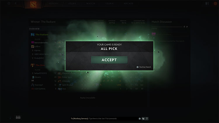 DOTA 2: Cập nhật hệ thống Matchmaking yêu cầu người chơi muốn đánh Rank ...