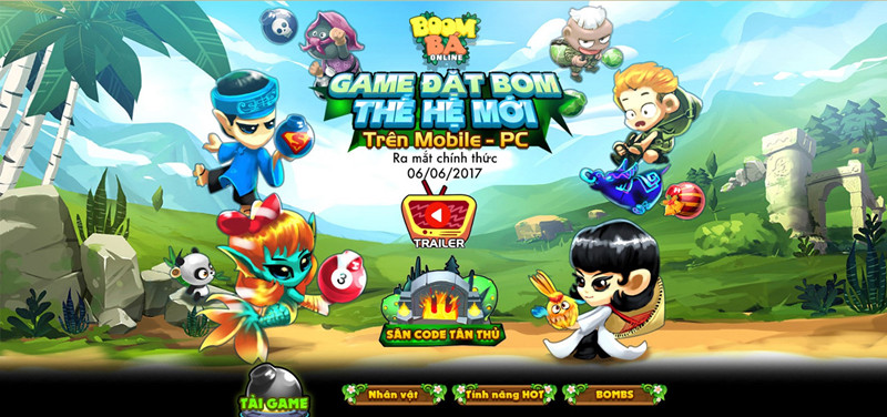 Boom Bá Online: Game đặt bom Việt Nam ấn định ngày ra mắt chính thức
