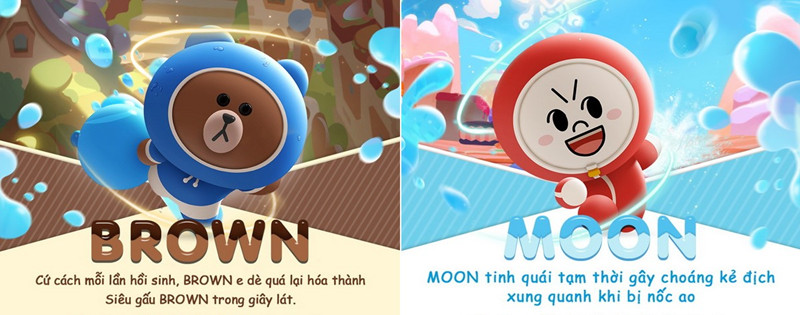 Boom M chuẩn bị ra mắt thêm 2 nhân vật mới đến từ Line vào game