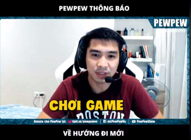 PewPew quay trở lại làm streamer và dùng toàn bộ thu nhập từ Youtube để ...