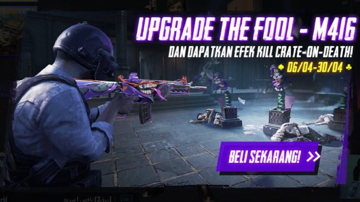 PUBG Mobile: Sự kiện nhận skin Fool M416 và nâng cấp skin cực đẹp