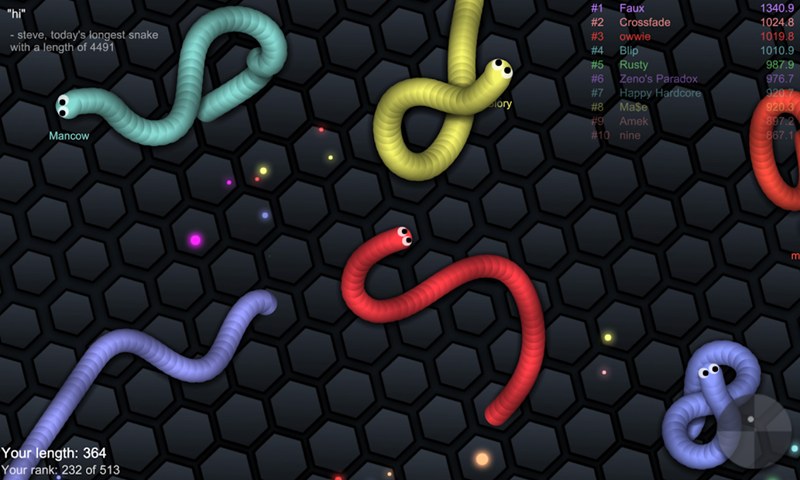 Hướng dẫn chơi Slither, game Rắn Săn Mồi siêu hấp dẫn nổi tiếng toàn ...