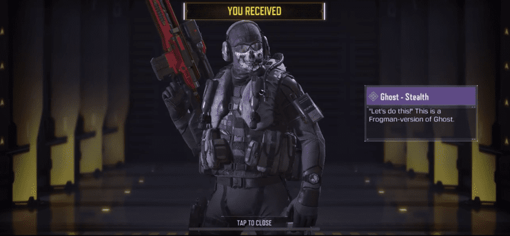 Call of Duty Mobile: Activision sắp tặng miễn phí skin Ghost Stealth Skin