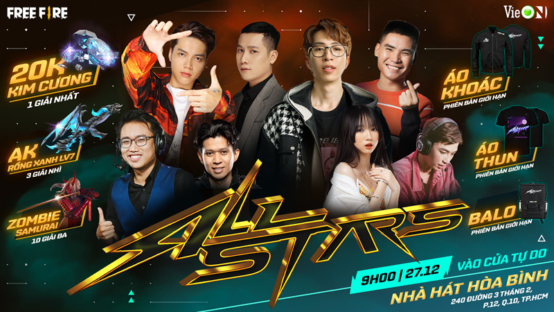 Bùng nổ với Free Fire All-stars 2020