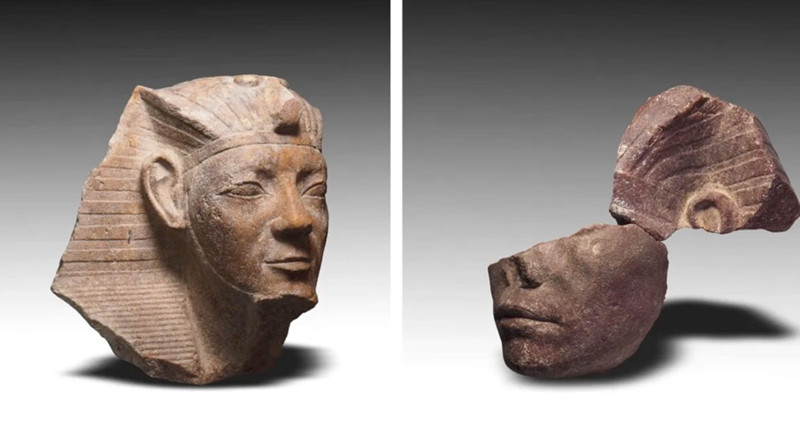 Bức tượng pharaoh Ai Cập năm 589 trước Công nguyên được khai quật tại ...