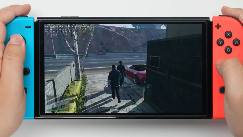 Modder ép xung Nintendo Switch để chạy GTA 5