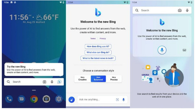 Microsoft tích hợp Bing Chat AI lên Launcer cho Android