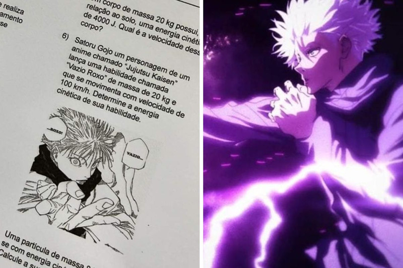 Jujutsu Kaisen: Gojo Satoru xuất hiện trong đề kiểm tra Vật Lý của học ...