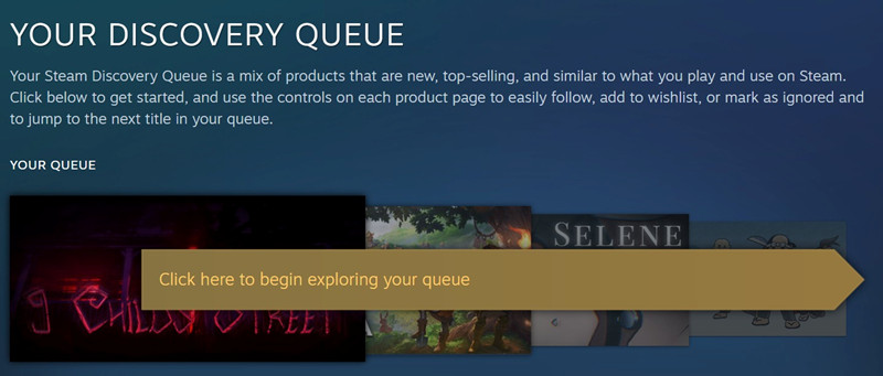 Steam Lên Kế Hoạch Tăng Thêm Lý Do Để Game Thủ Sử Dụng Discovery Queue Nhiều Hơn