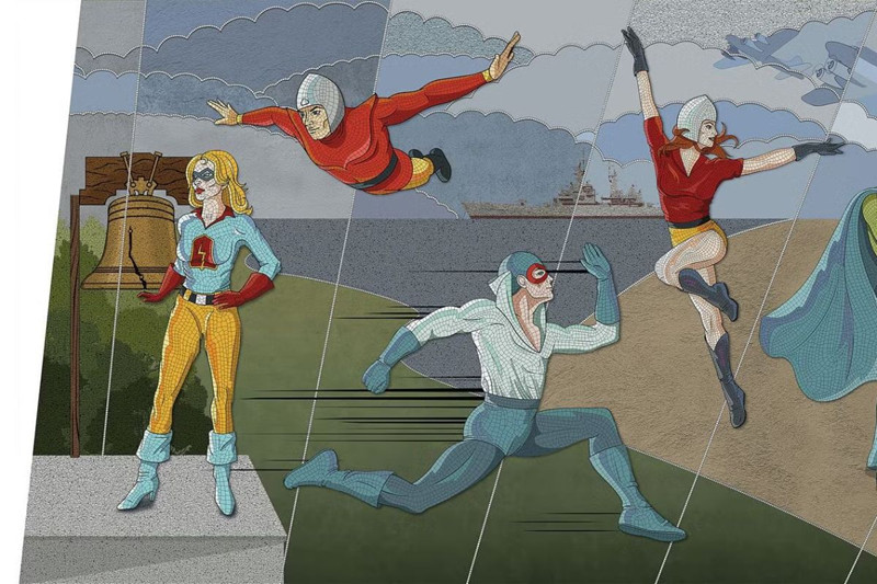 Đạo Diễn James Hé Lộ Điều Đặc Biệt ở Bức Tranh Tường Hall of Justice trong Superman